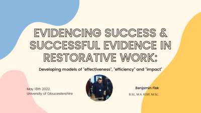 Evidencing Success in Successful Evidence in Restorative Work ...