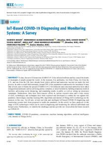 IoT-Based COVID-19 Diagnosing and Monitoring Systems: A Survey ...