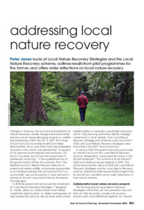 Addressing local nature recovery - Research Repository