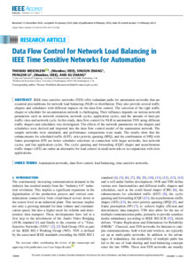 Data Flow Control for Network Load Balancing in IEEE Time Sensitive Networks for Automation ...