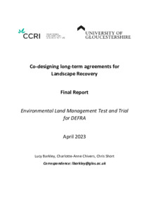 Co-designing long-term agreements for Landscape Recovery: Final Report ...