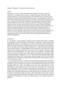 Using an ‘Ethnogram’ to visualize talk in the classroom - Research ...