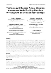 Technology Enhanced Actual Situation Awareness Model for Dog-Handlers ...