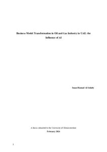 Business Model Transformation in Oil and Gas Industry in UAE: the ...